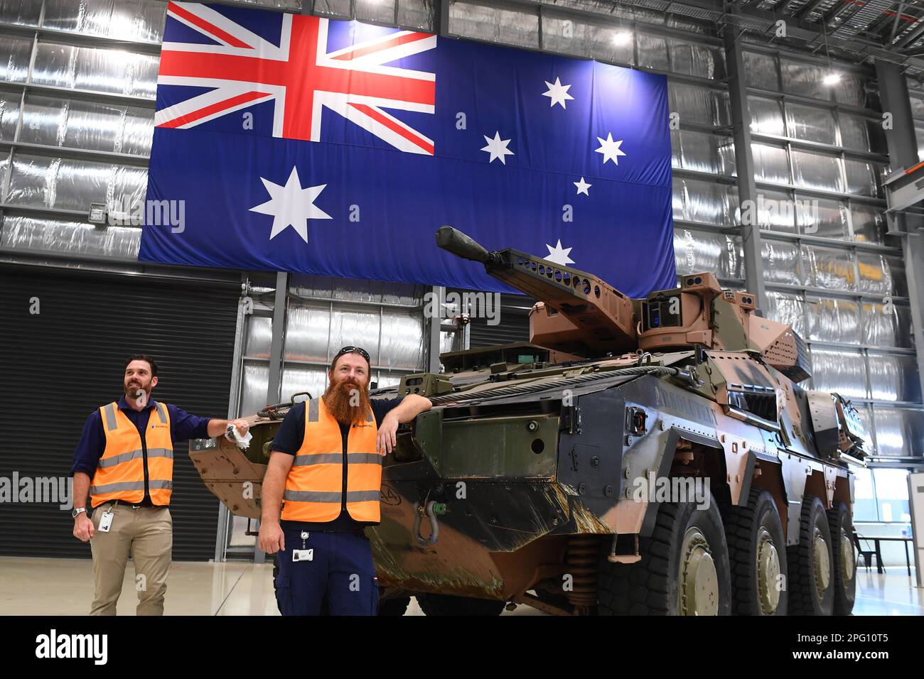 Maintenance planners Craig Simpson and Lee Campbell pose with A Boxer ...