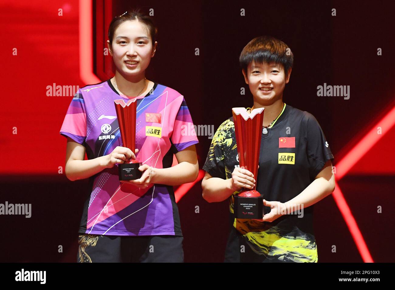 Singapore, Singapore. 19th Mar, 2023. Sun Yingsha (CHN), Qian Tianyi (CHN) Table Tennis : WTT ...
