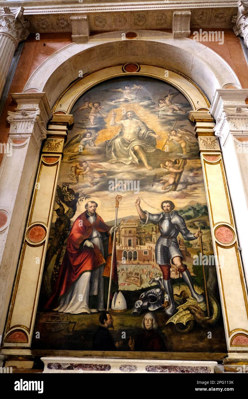 The Faella chapel in Basilica Sant Anastasia in Verona Italy Stock ...