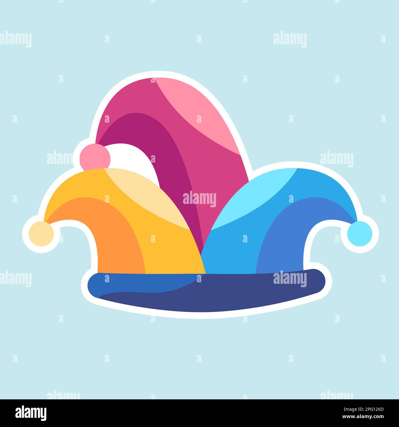 Clown circus hat symbol of fool cartoon comedy comic symbol character ...