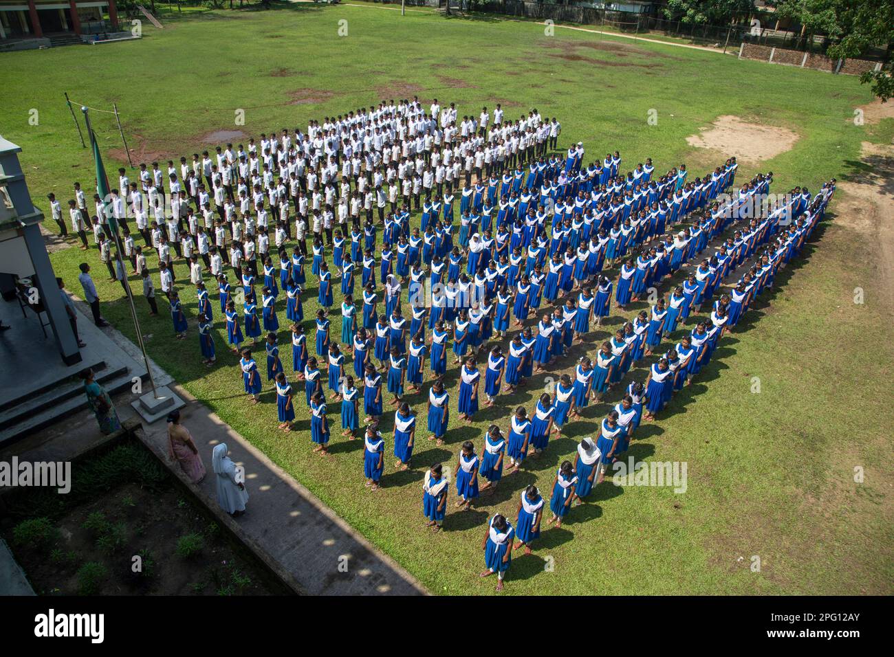 "Future leaders rise, as Bangladesh's national anthem fills the hearts ...