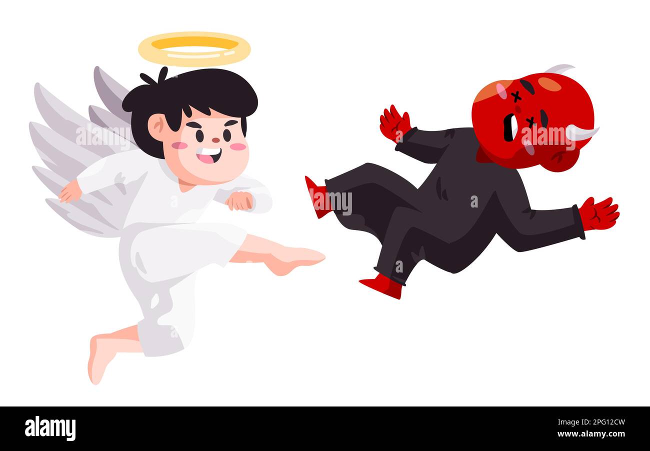 Angel evil concept Cut Out Stock Images & Pictures - Alamy