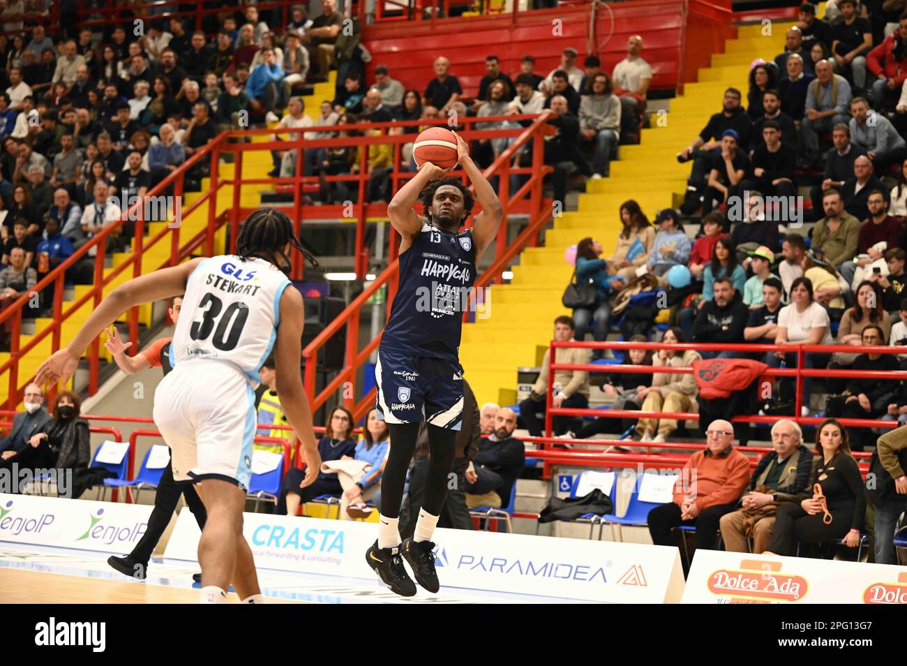 PalaBarbuto, Naples, Italy, March 19, 2023, Lamb (Brindisi) VS Stewart (Napoli) during GeVi ...