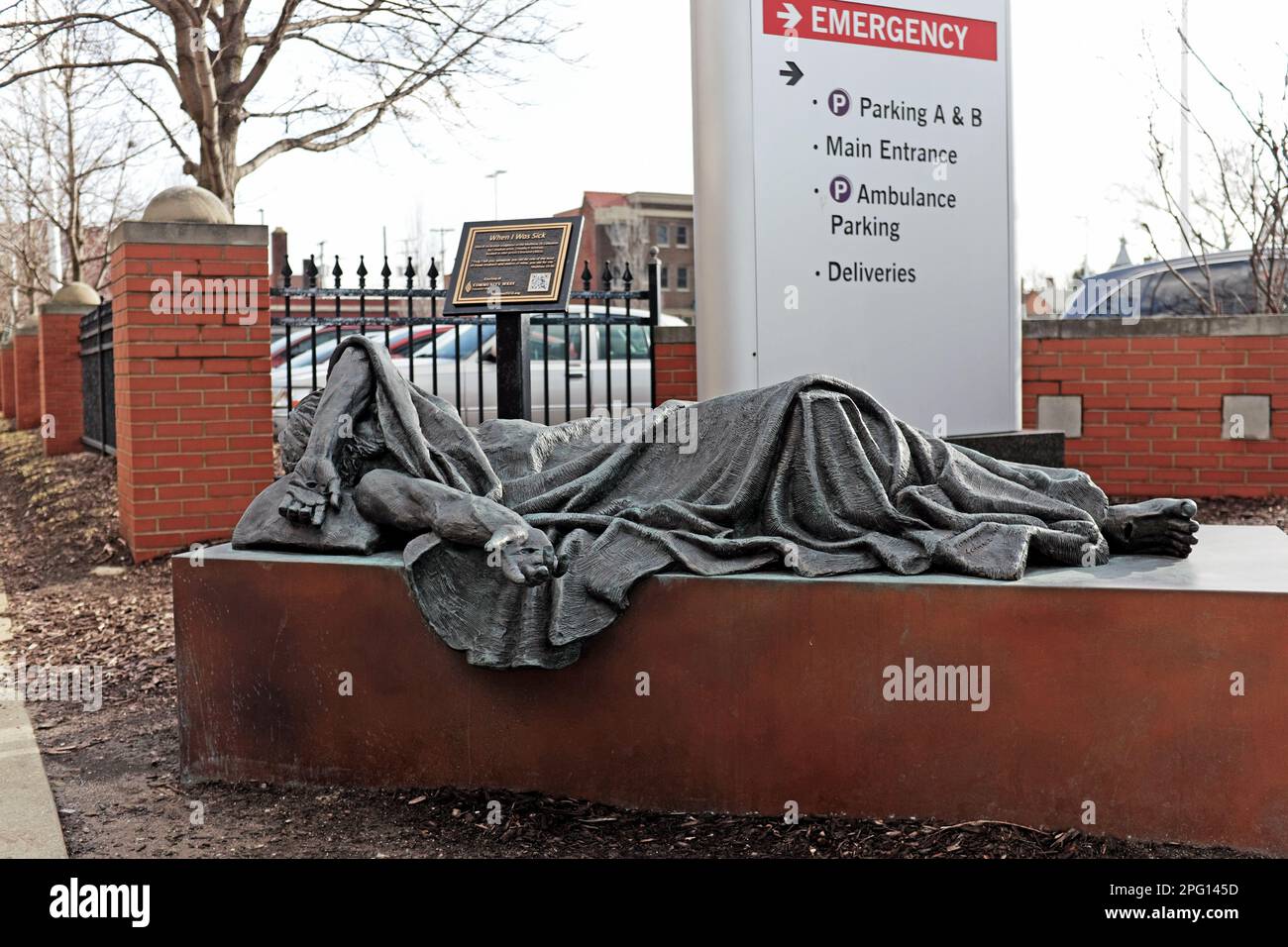 Artistic homeless jesus public statue hi-res stock photography and ...