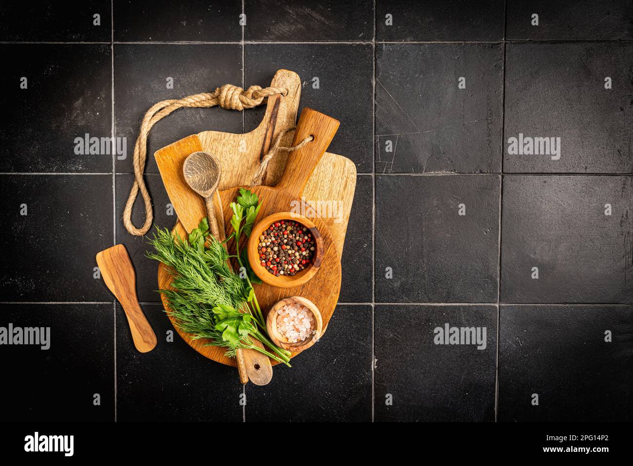 kitchen utensils or cooking tools Stock Photo - Alamy