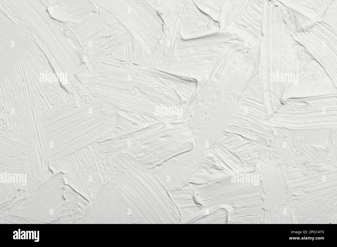 Texture of white oil paint as background, closeup Stock Photo - Alamy