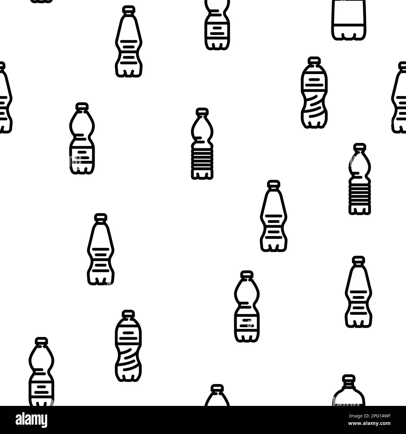Cartoon plastic bottles water Black and White Stock Photos & Images - Alamy