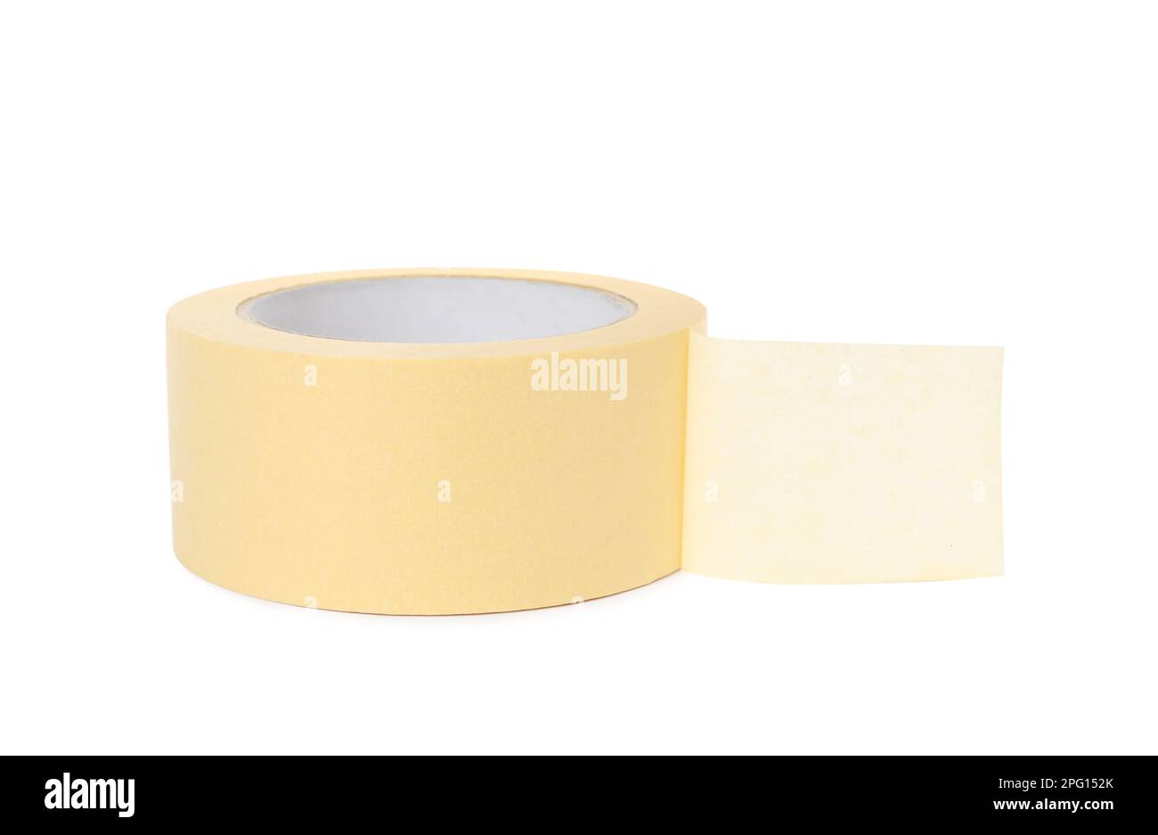 Roll of adhesive tape isolated on white Stock Photo - Alamy
