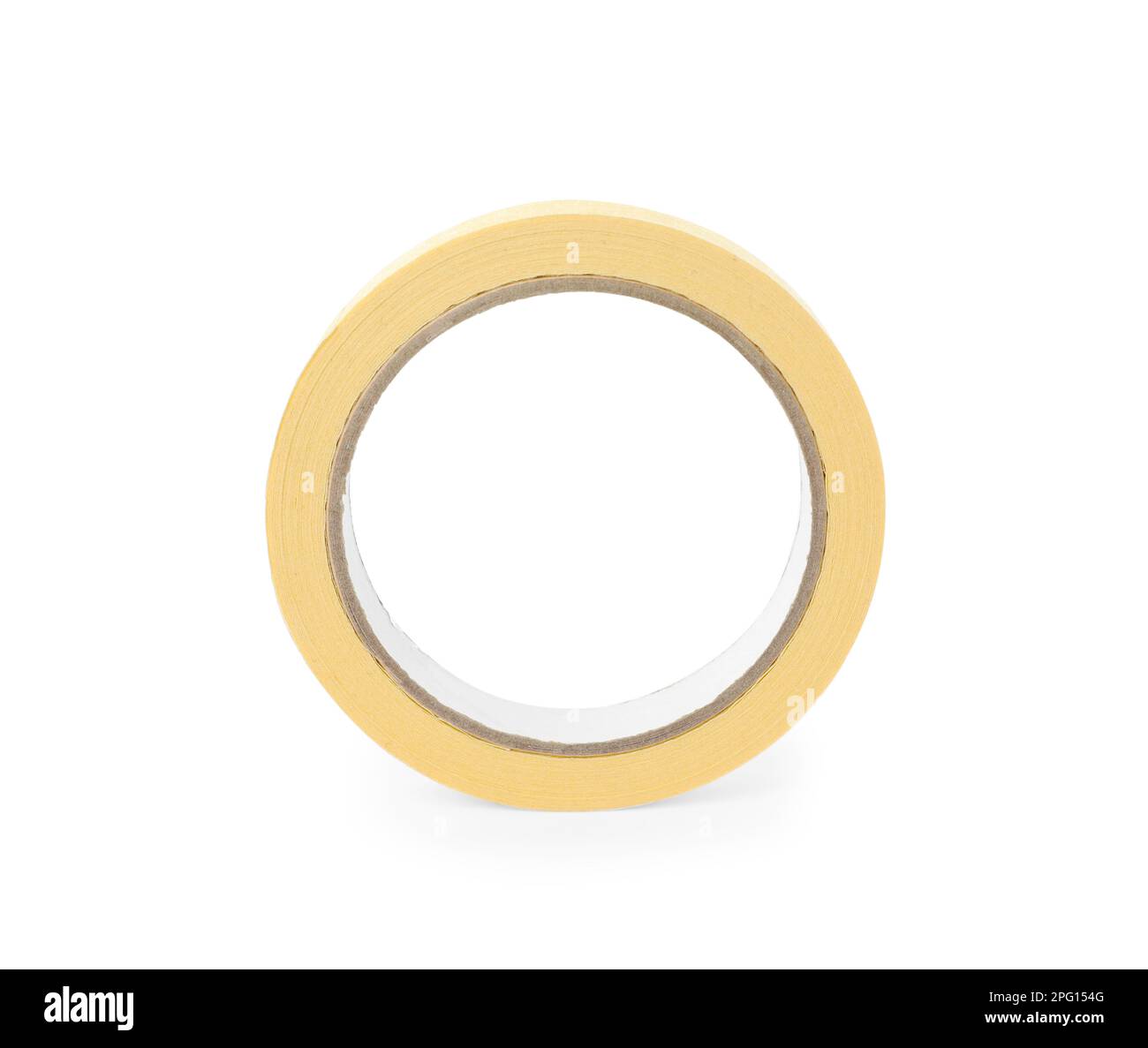 Roll of adhesive tape isolated on white Stock Photo - Alamy