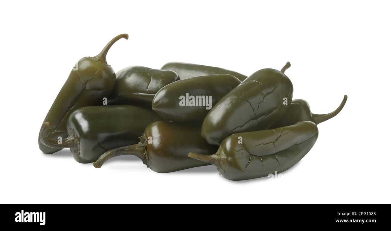 Pickled green peppers on Cut Out Stock Images & Pictures - Alamy