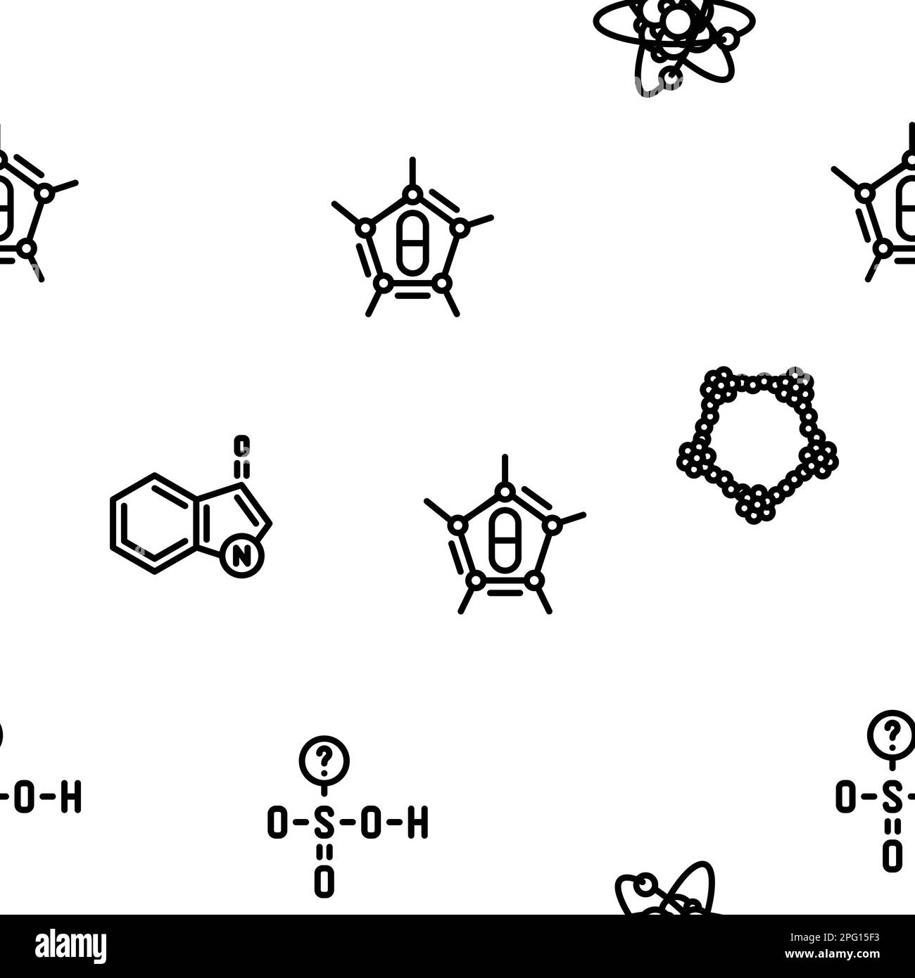 molecule chemistry science vector seamless pattern Stock Vector Image ...