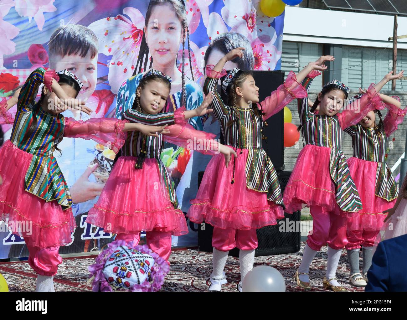Celebration of the spring Central Asian traditional Nowruz festival in ...