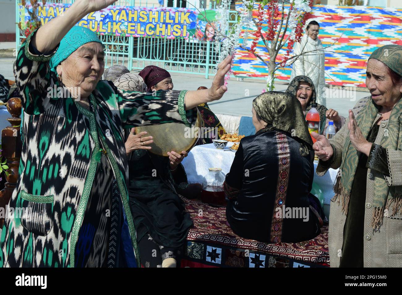 Celebration of the spring Central Asian traditional Nowruz festival in ...