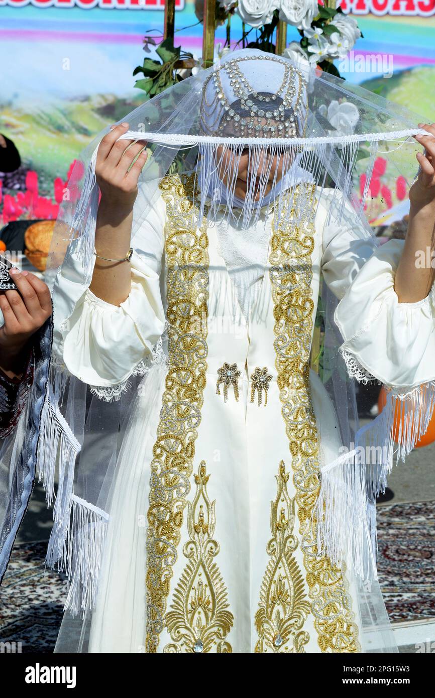 Celebration of the spring Central Asian traditional Nowruz festival in ...