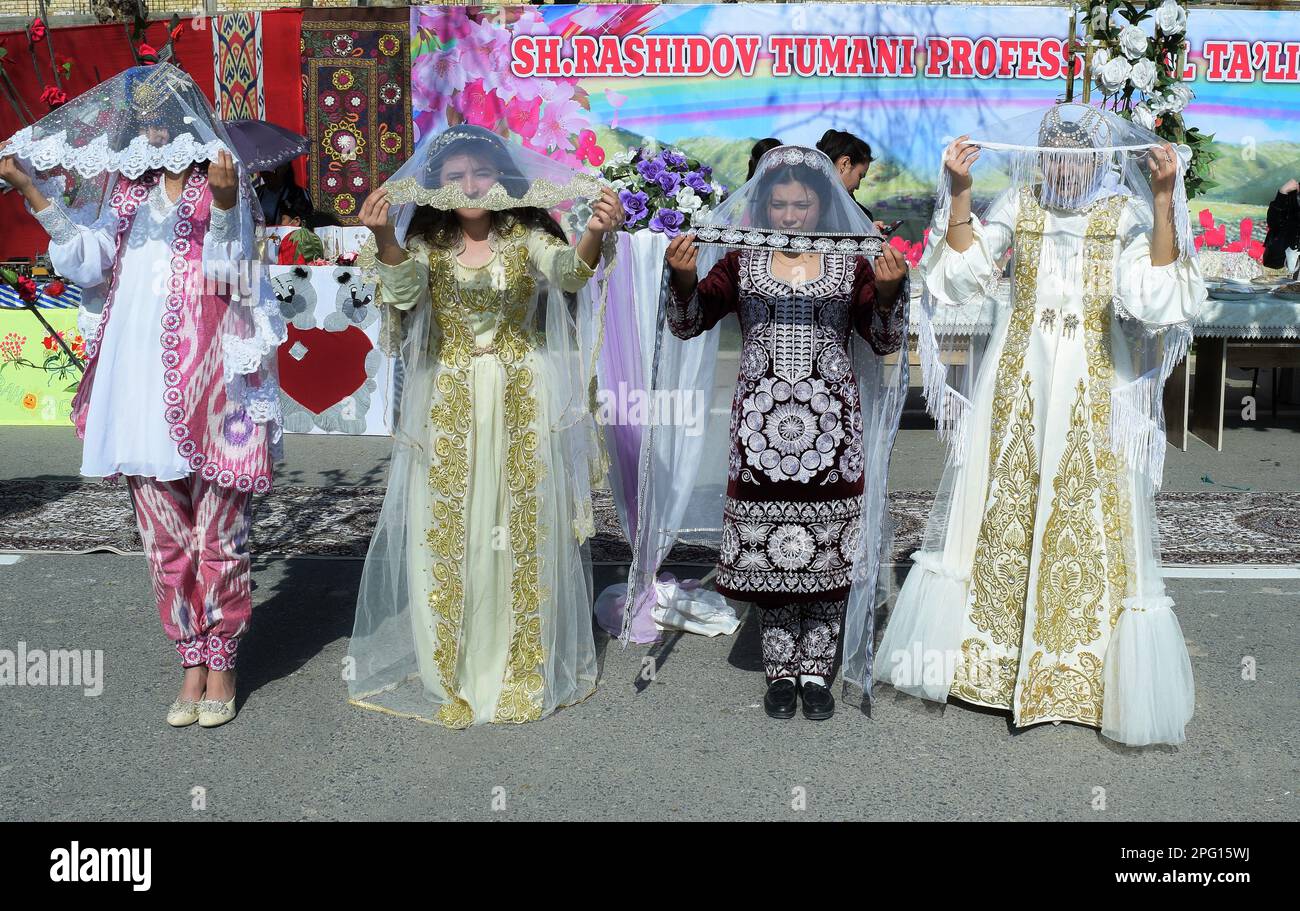 Celebration of the spring Central Asian traditional Nowruz festival in ...