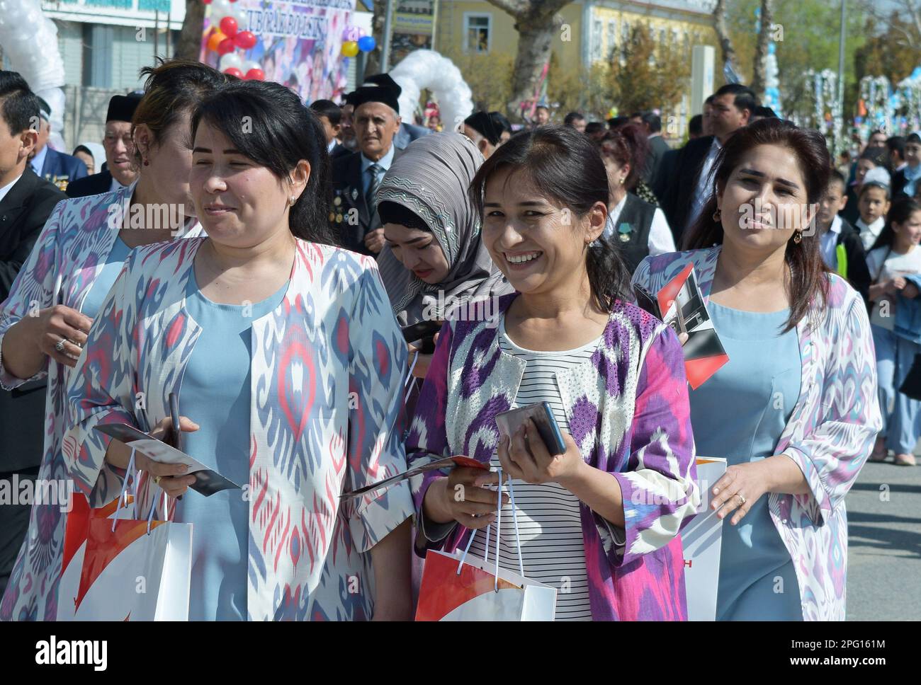 Celebration of the spring Central Asian traditional Nowruz festival in ...