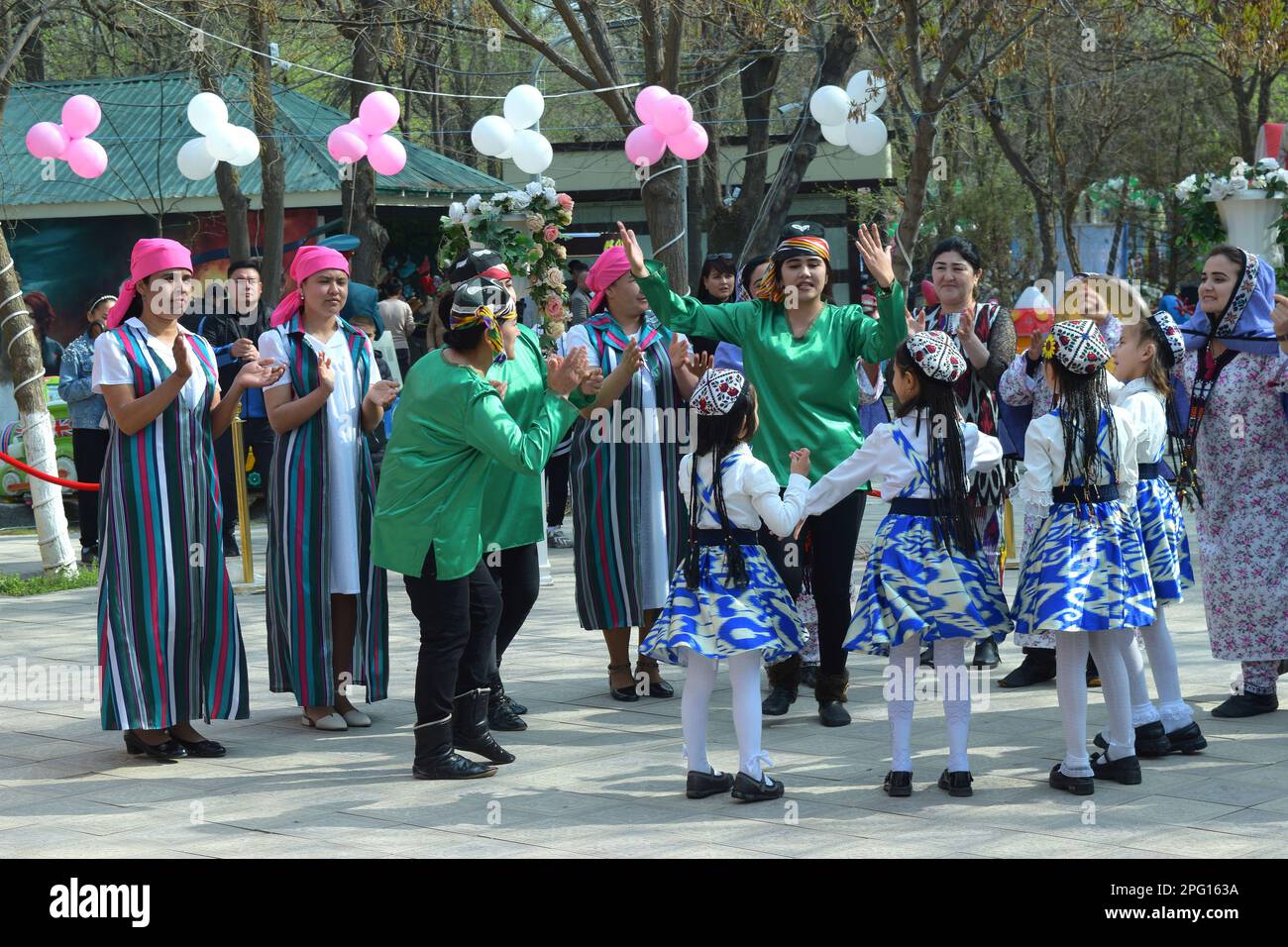 Celebration of the spring Central Asian traditional Nowruz festival in ...
