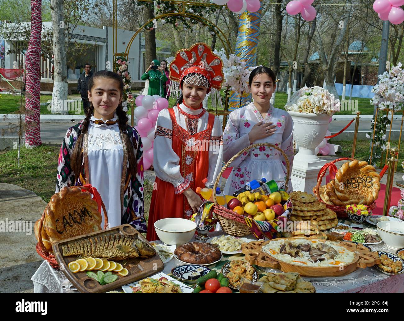 Celebration of the spring Central Asian traditional Nowruz festival in ...