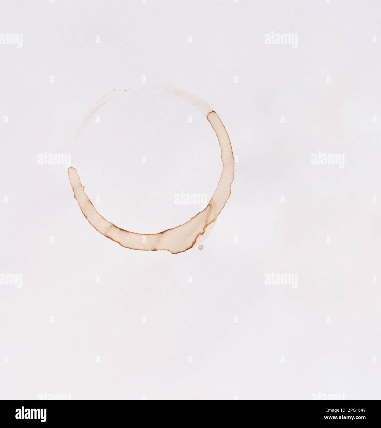 Make a little time for you. Studio shot of a coffee cup stain against a ...