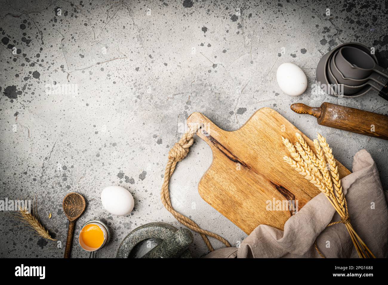 Baking utensils and ingredients Stock Photo - Alamy