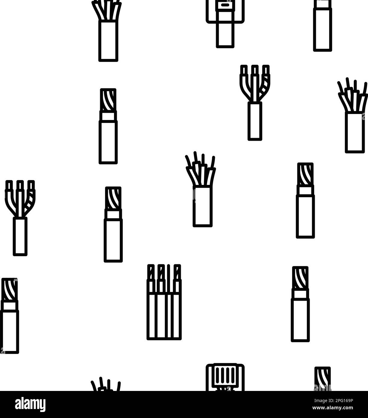 wire cable cord vector seamless pattern Stock Vector Image & Art - Alamy