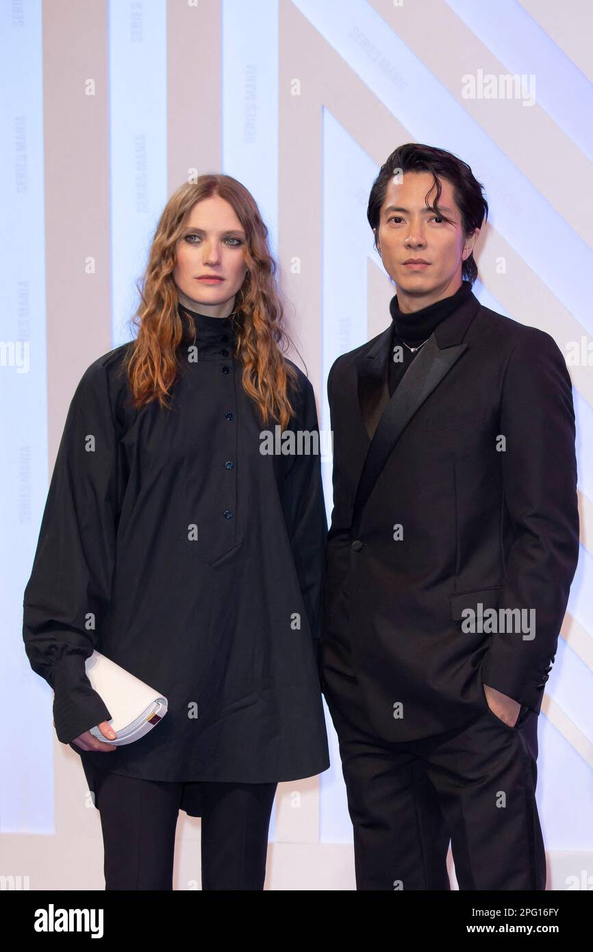 Fleur Geffrier, Tomohisa Yamashita attend the Series Mania Festival day ...