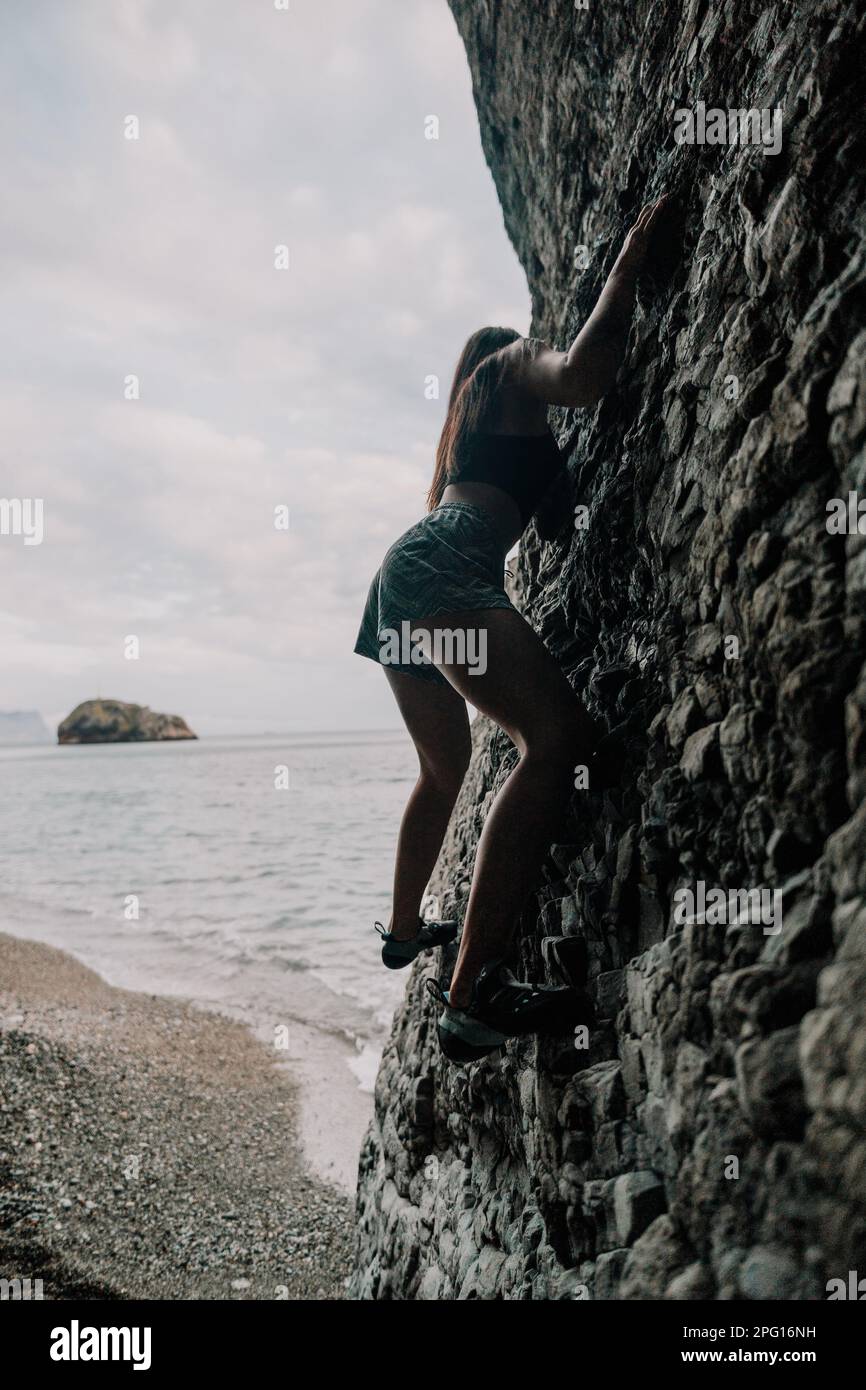 Female Rock Climber Body