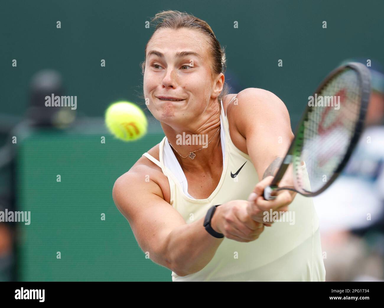Indian Wells, California, USA. March 19, 2023 Aryna Sabalenka of ...