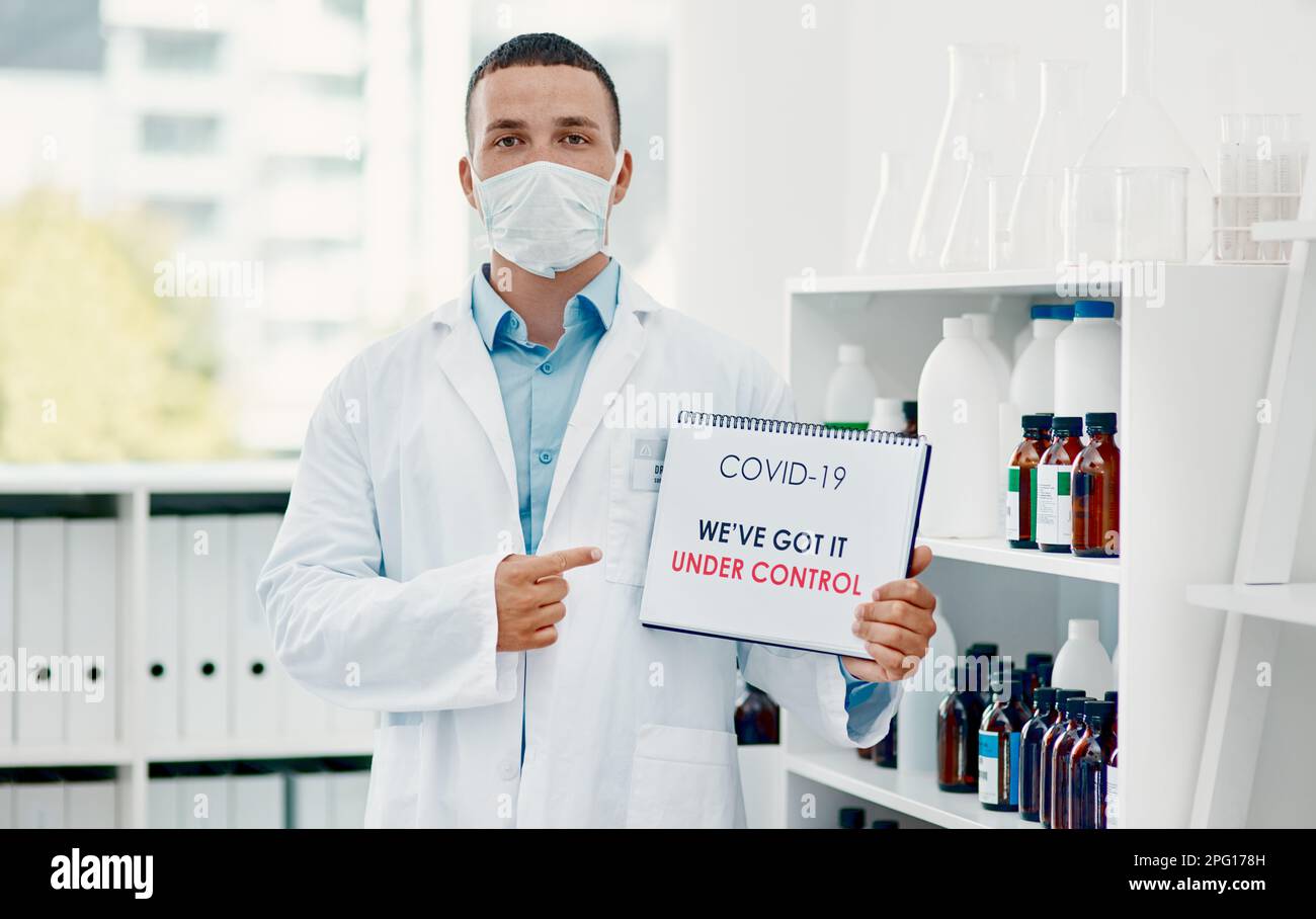 Science will save the day. a young scientist holding a sign with Weve ...