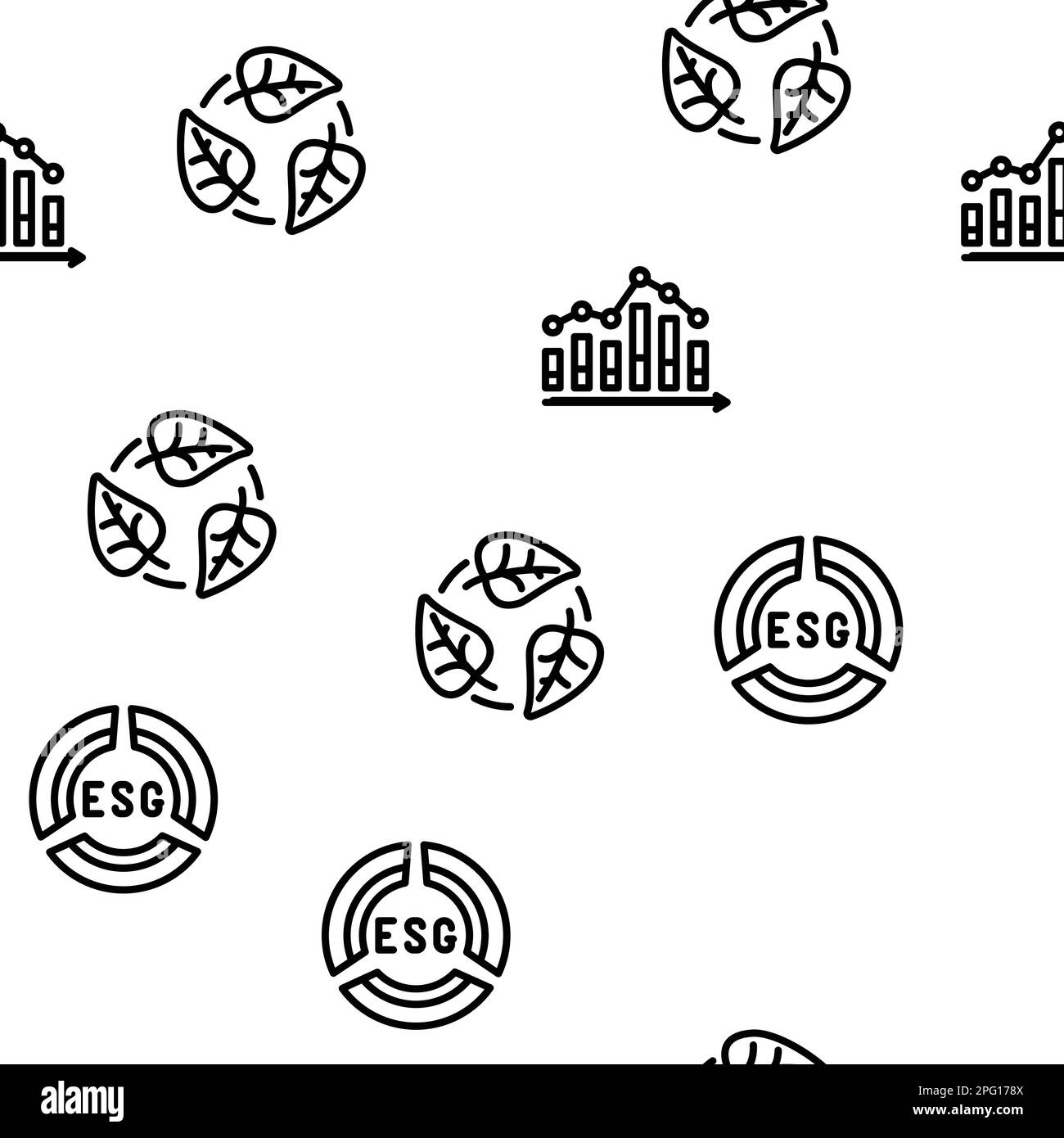 environmental social governance vector seamless pattern Stock Vector ...