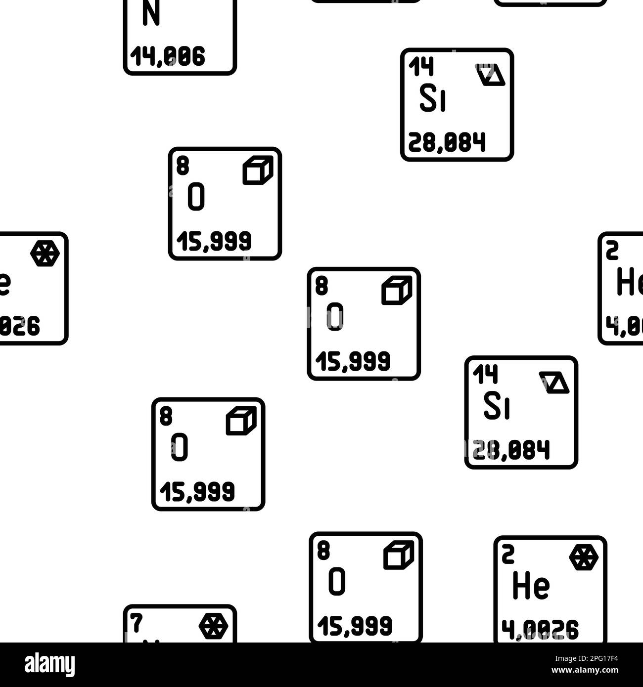 chemistry science chemical vector seamless pattern Stock Vector Image ...