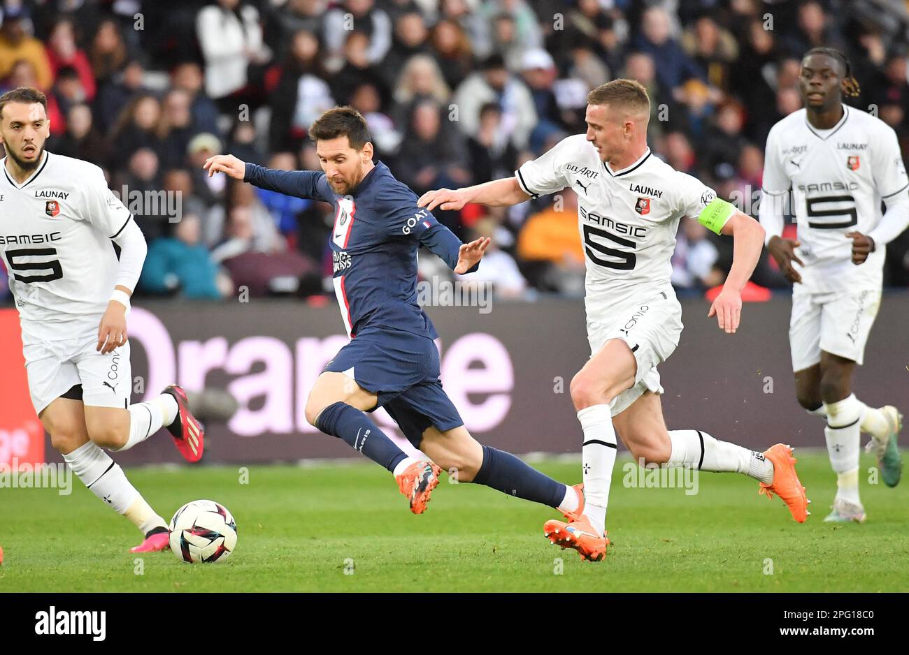 Paris, France. 19th Mar, 2023. Paris Saint Germain's striker Lionel ...