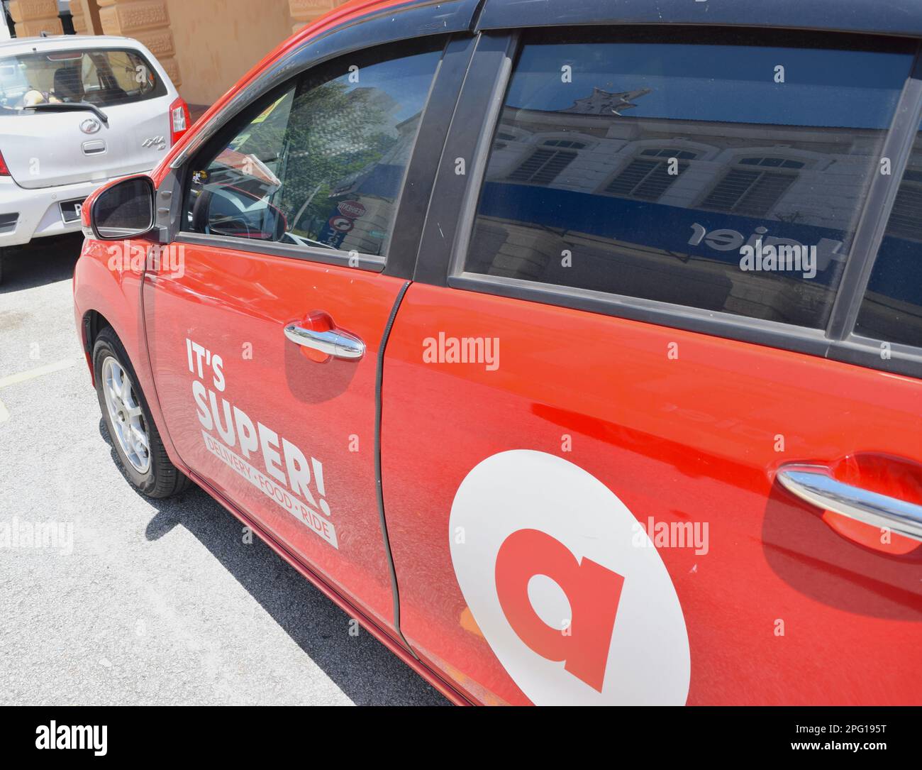 Air Asia car parked on Penang street Malaysia Stock Photo - Alamy