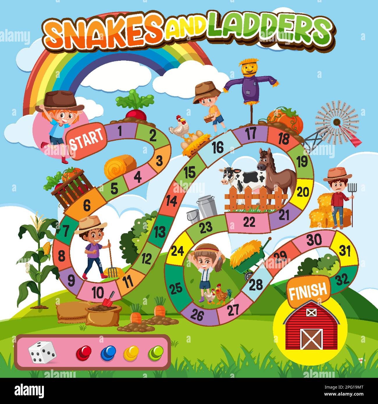 Snakes ladders Stock Vector Images - Alamy