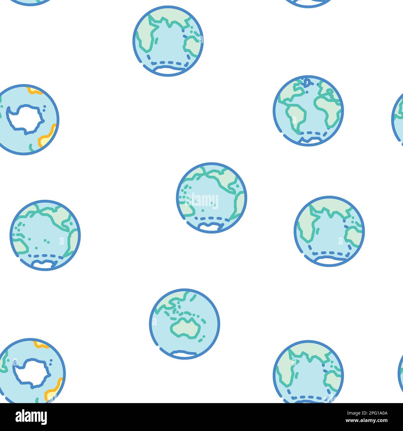 earth world globe planet vector seamless pattern Stock Vector Image ...