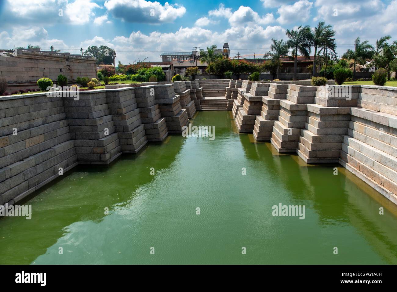 Temple Pond in the Campus of Mahadeva Temple, Itagi, Koppal, Karnataka ...