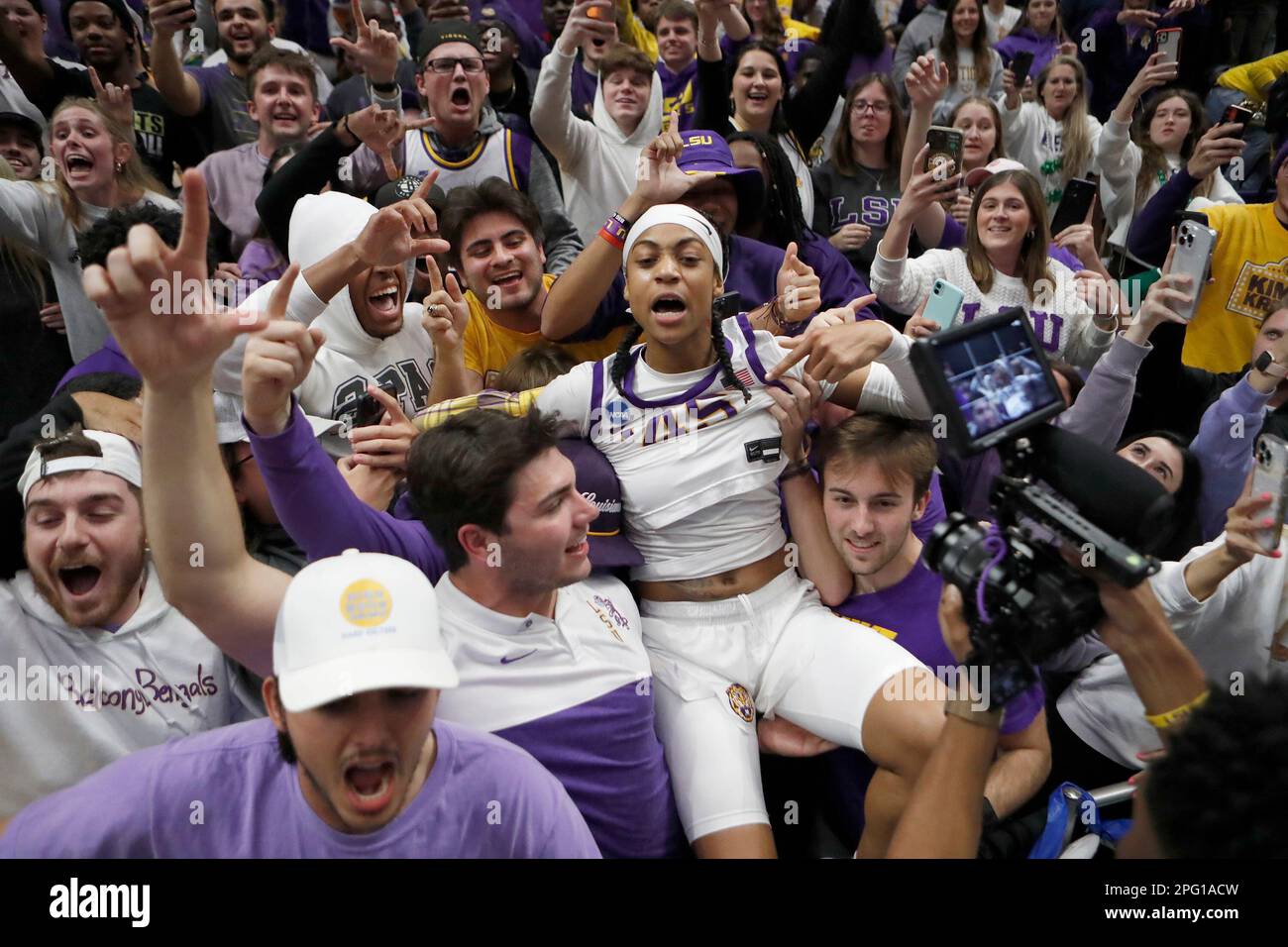 Baton Rouge, USA. 19th Mar, 2023. LSU Tigers guard Alexis Morris (45 ...