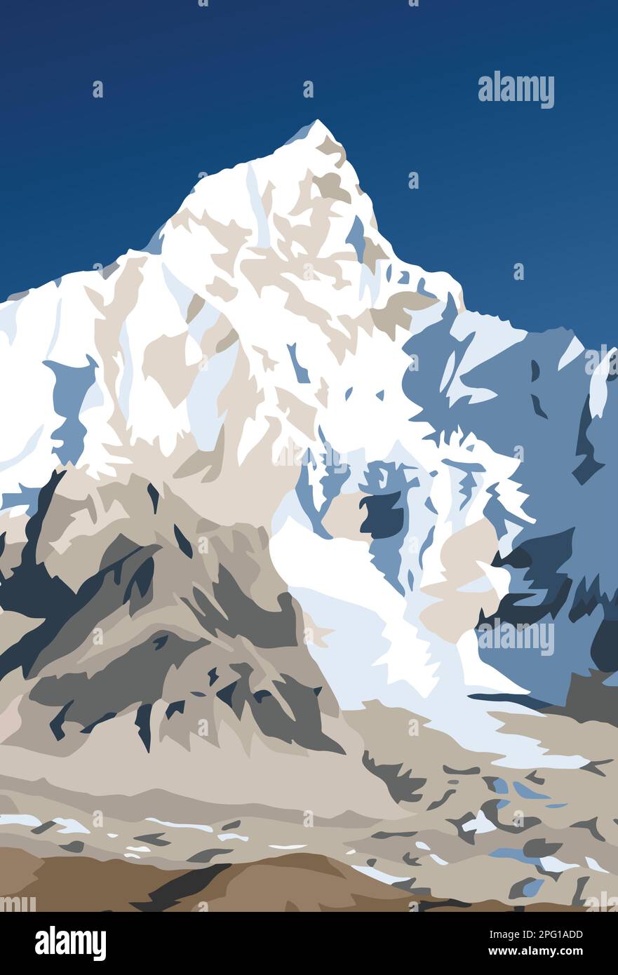 Himalayan view Stock Vector Images - Alamy