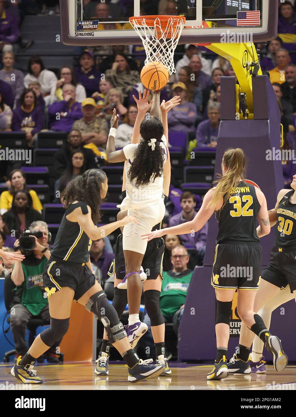 Baton Rouge, USA. 19th Mar, 2023. LSU Tigers guard Flau'jae Johnson (4 ...
