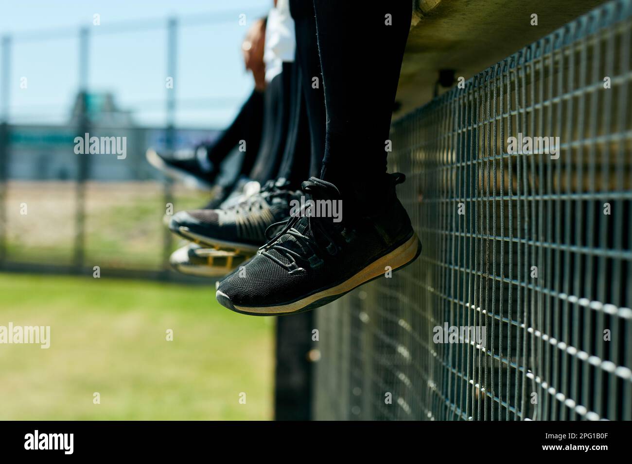 Theyre the benchers of the day. a team of unrecognizable baseball ...
