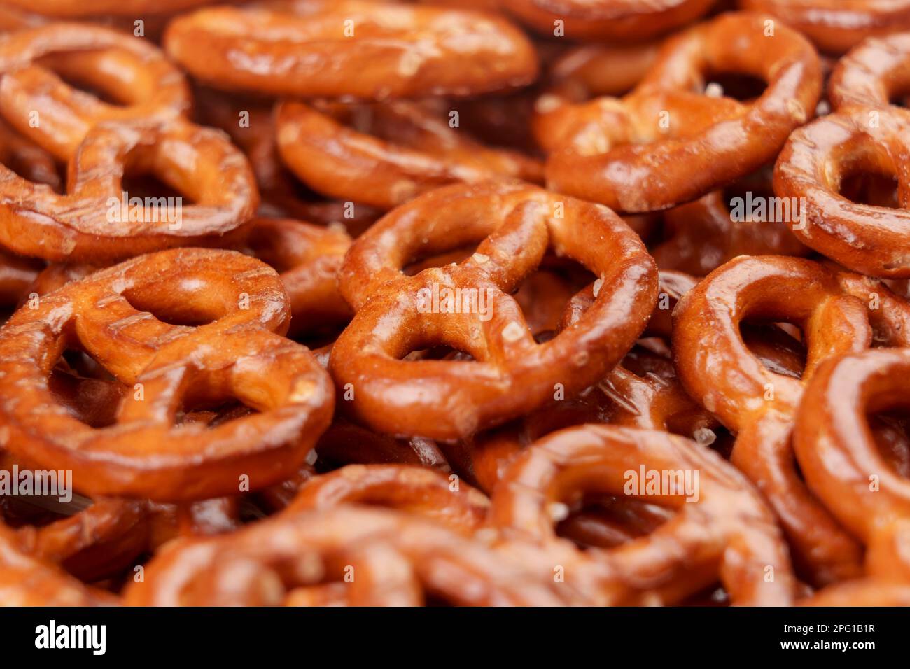 Bavarian pretzel crackers close up. Traditional German snack Stock ...