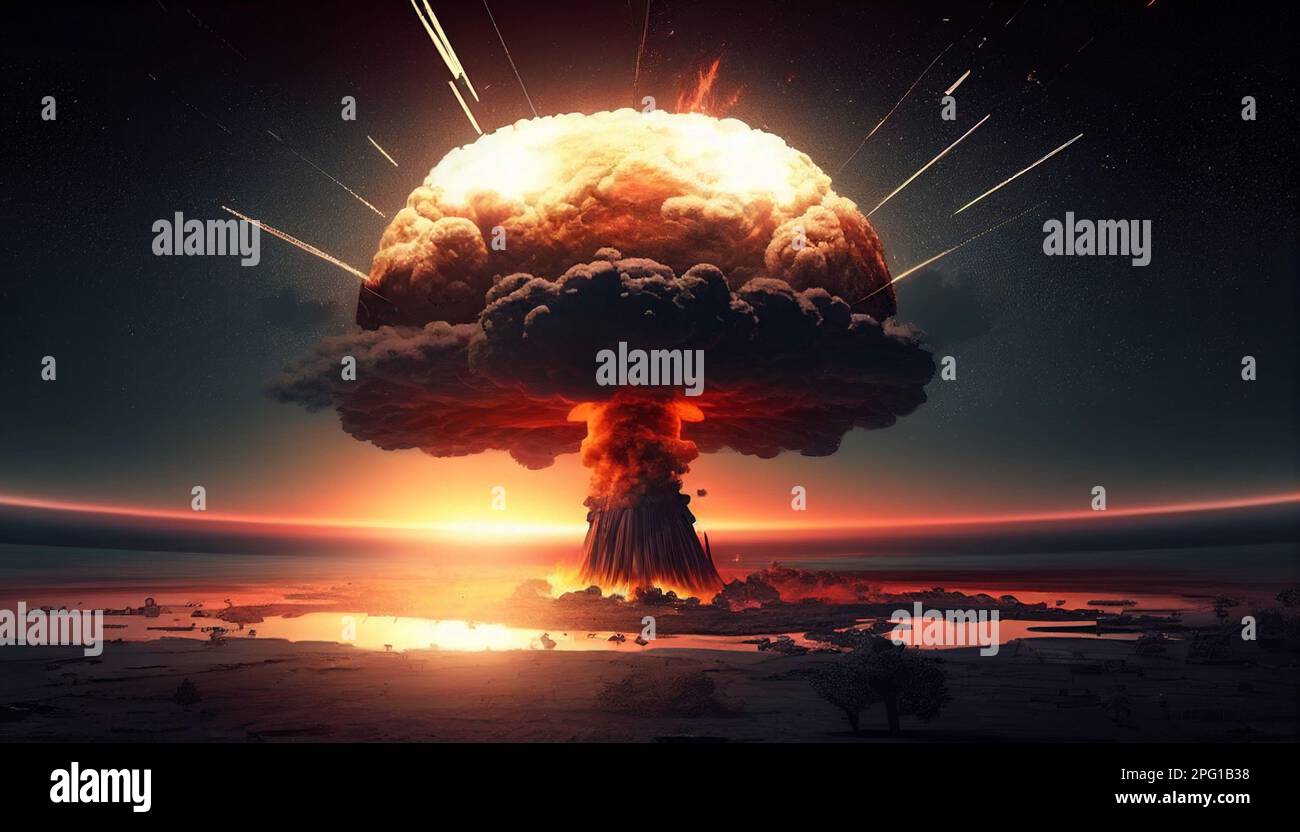Atomic explosion drawing hi-res stock photography and images - Alamy