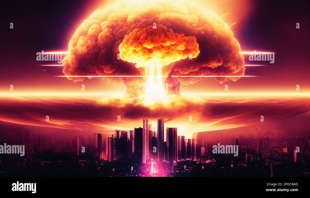 Destroyed city 3d hi-res stock photography and images - Alamy