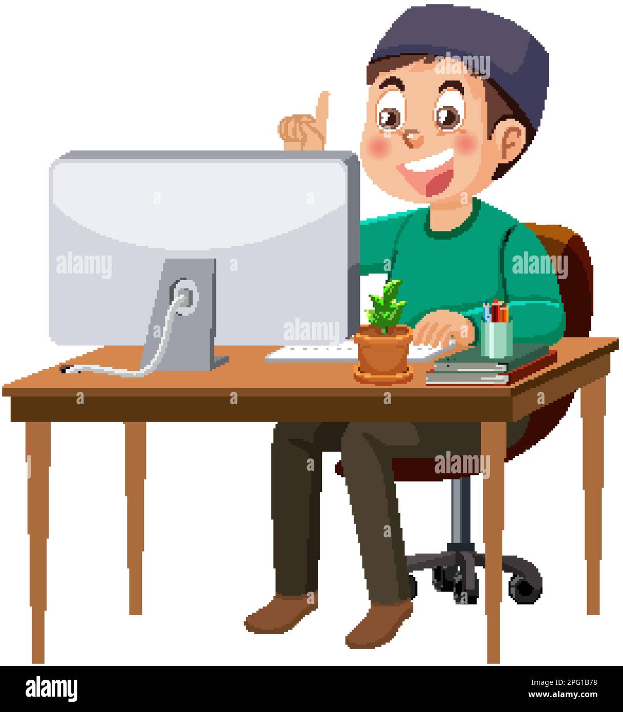 Muslim Man Praying Cartoon Character illustration Stock Vector Image ...