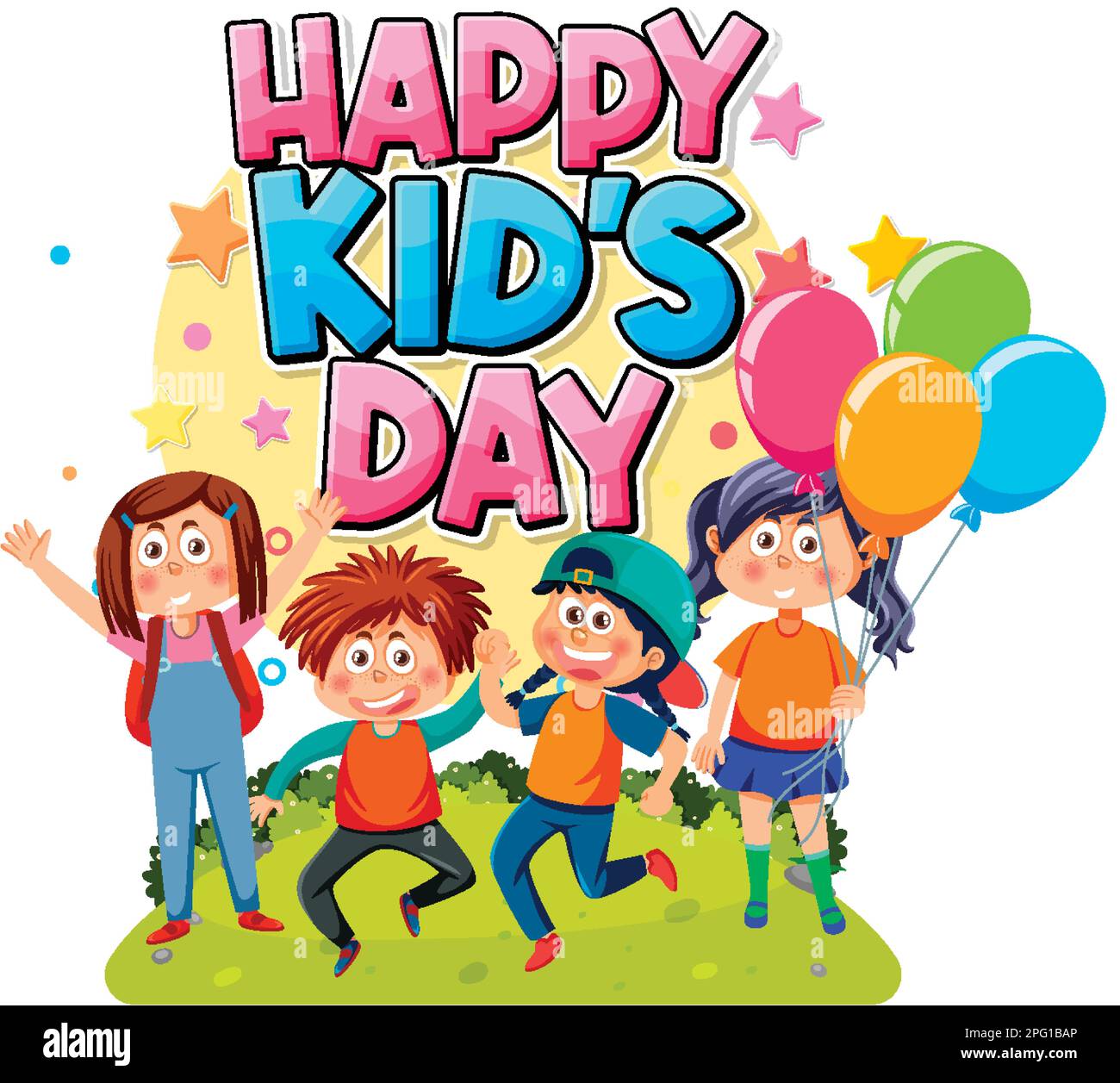 Isolated children's day icon illustration Stock Vector Image & Art - Alamy