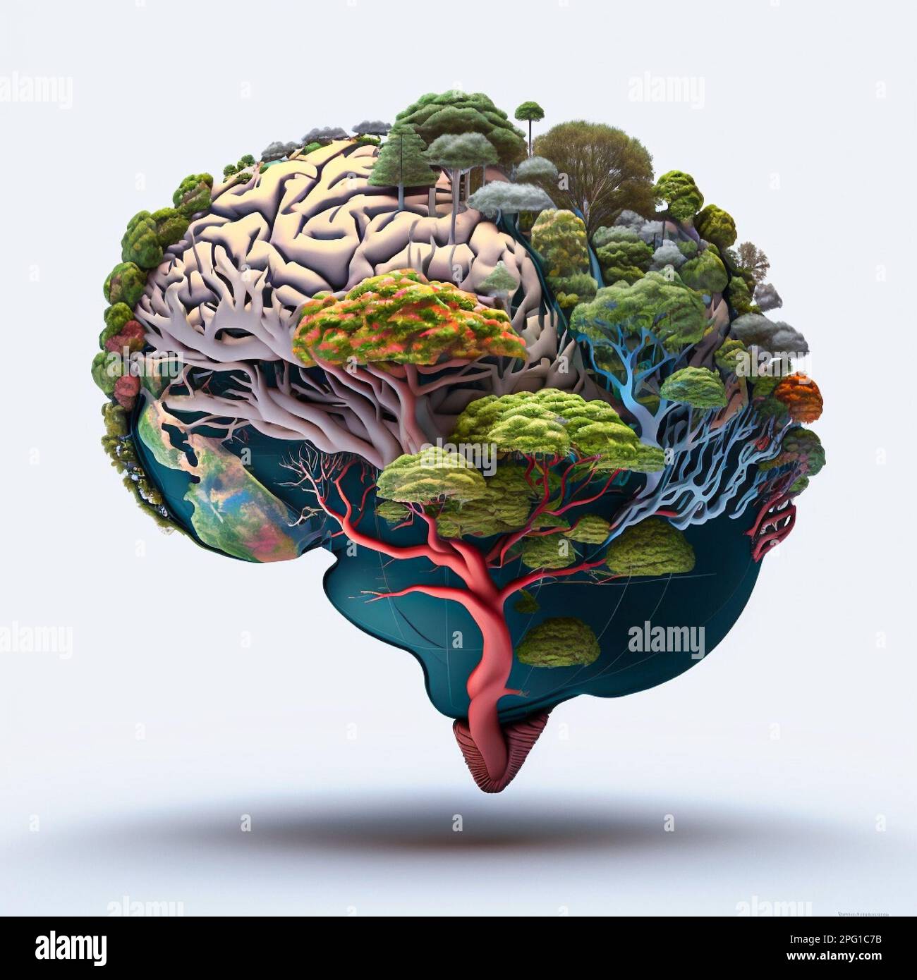 Tree shaped brain hi-res stock photography and images - Alamy