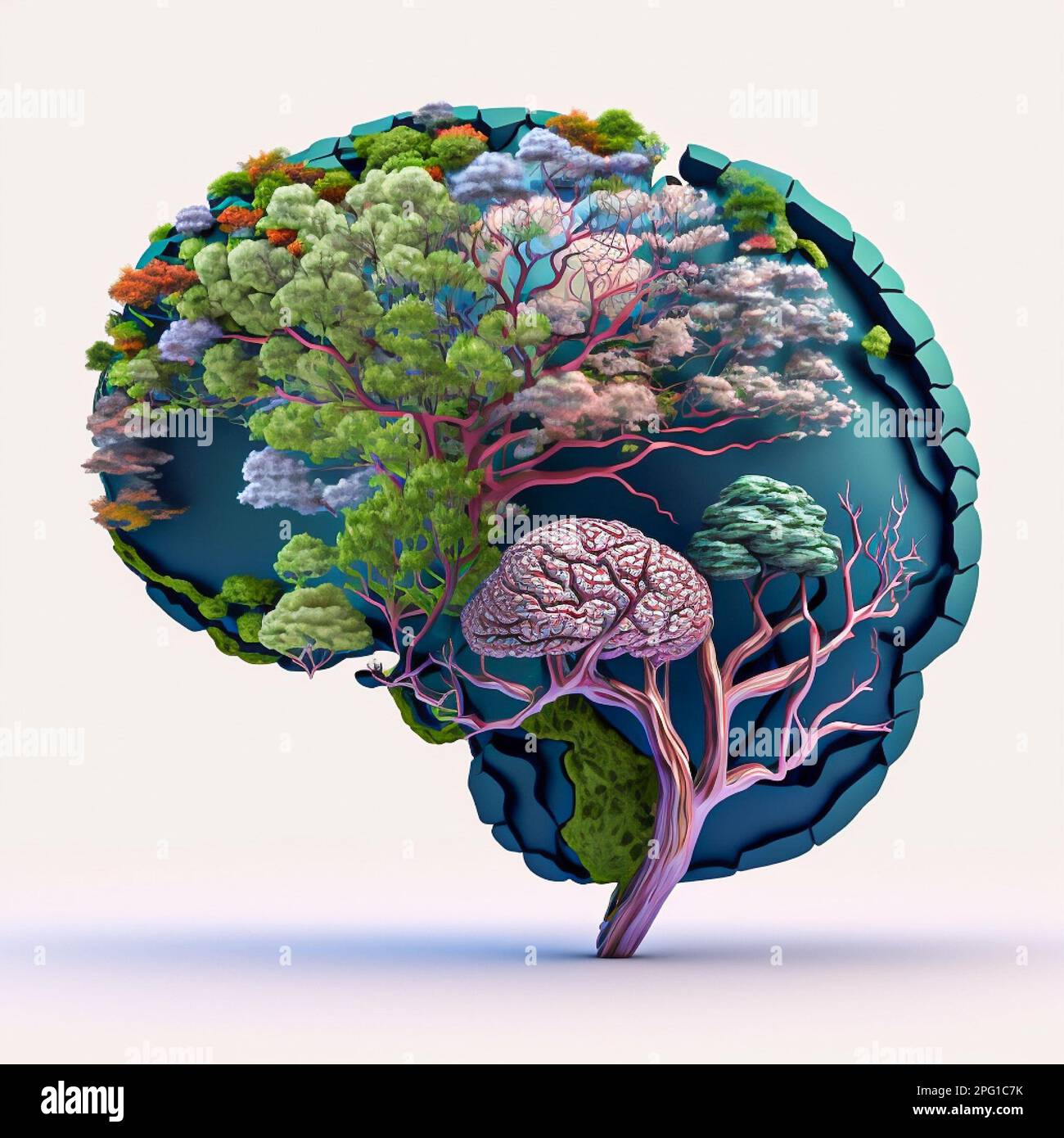 Human brain trees hi-res stock photography and images - Alamy