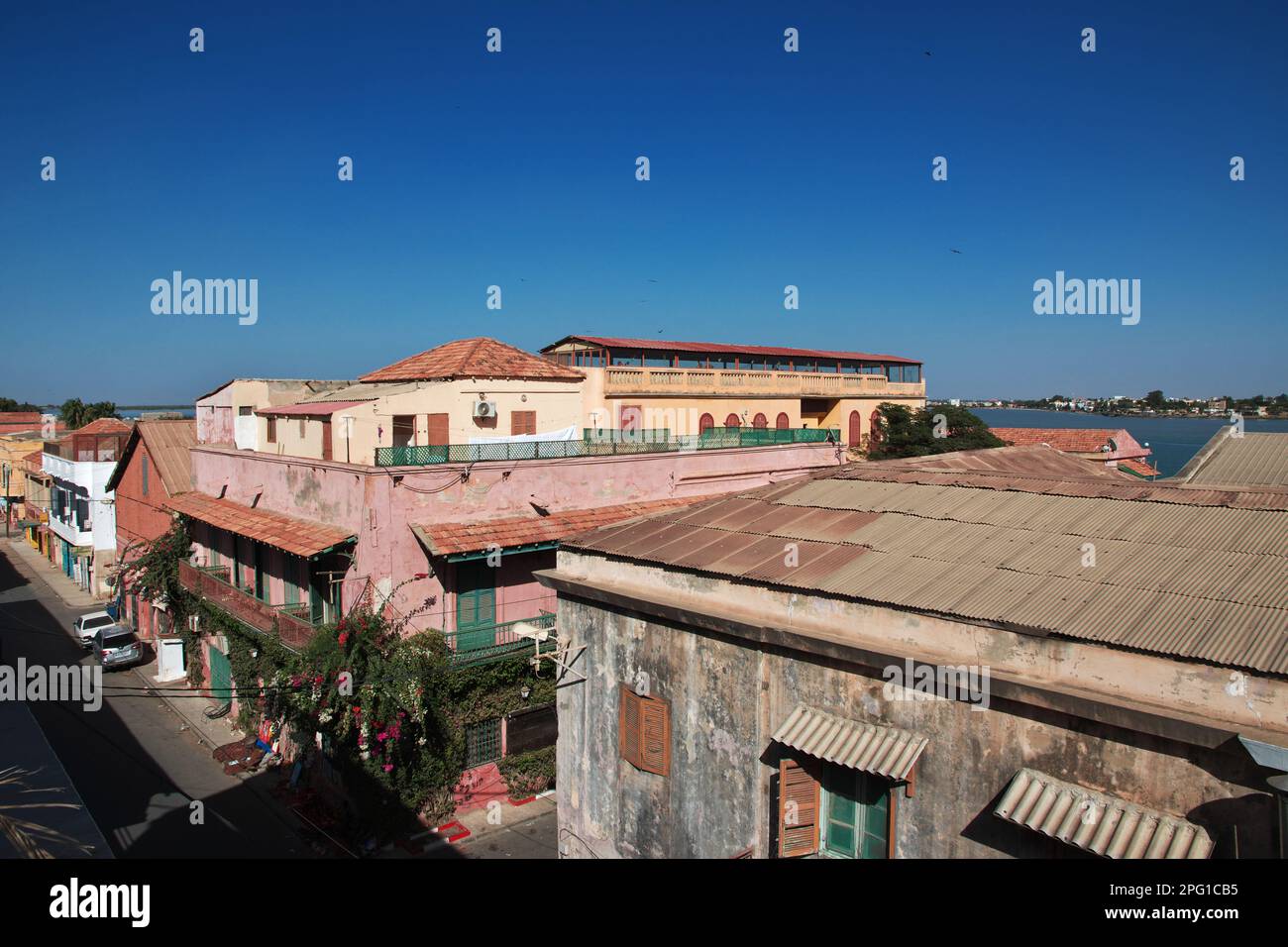 The panoramic view of Saint-Louis, Senegal, West Africa Stock Photo - Alamy