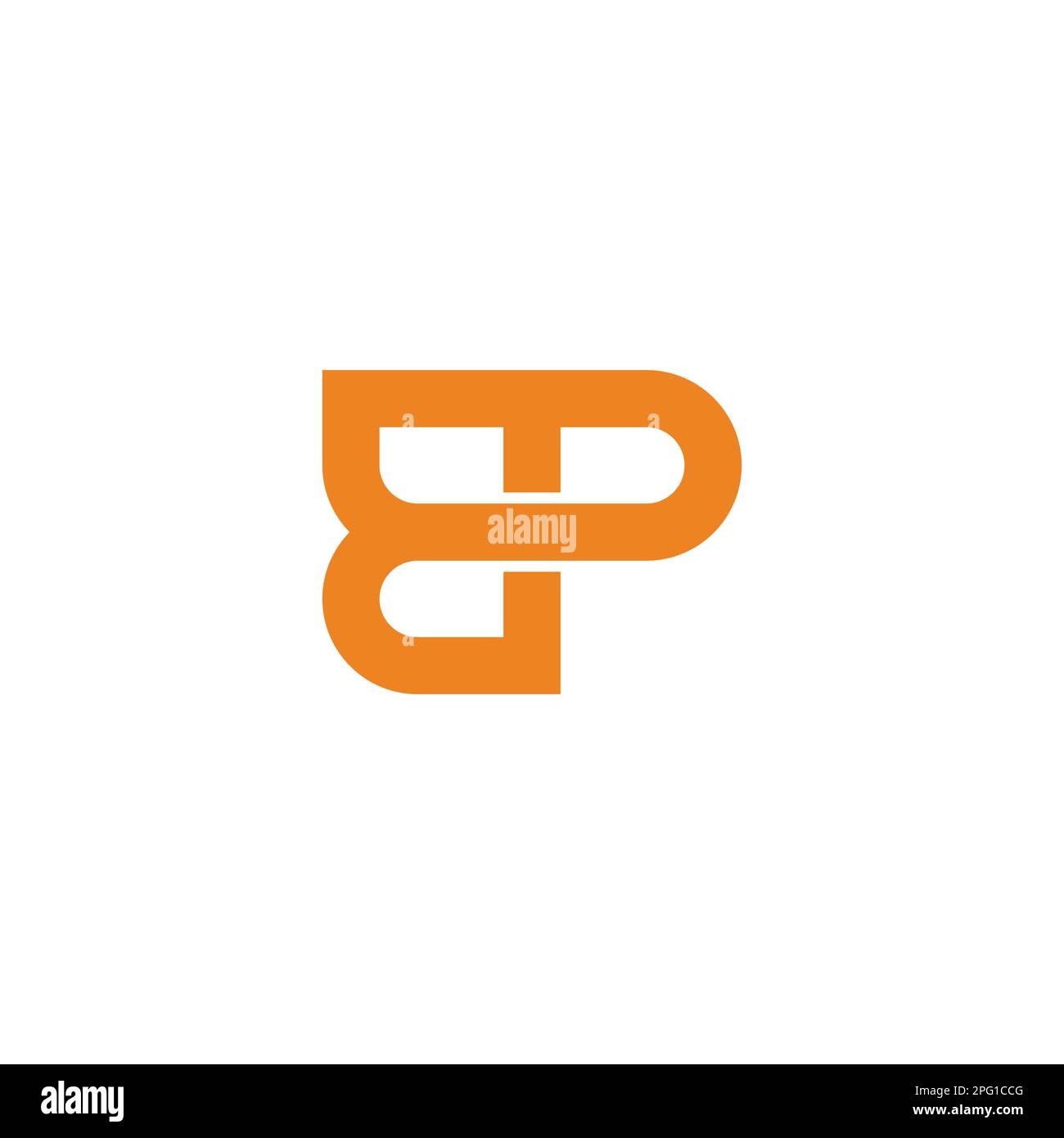 letter bp abstract overlap logo vector Stock Vector Image & Art - Alamy