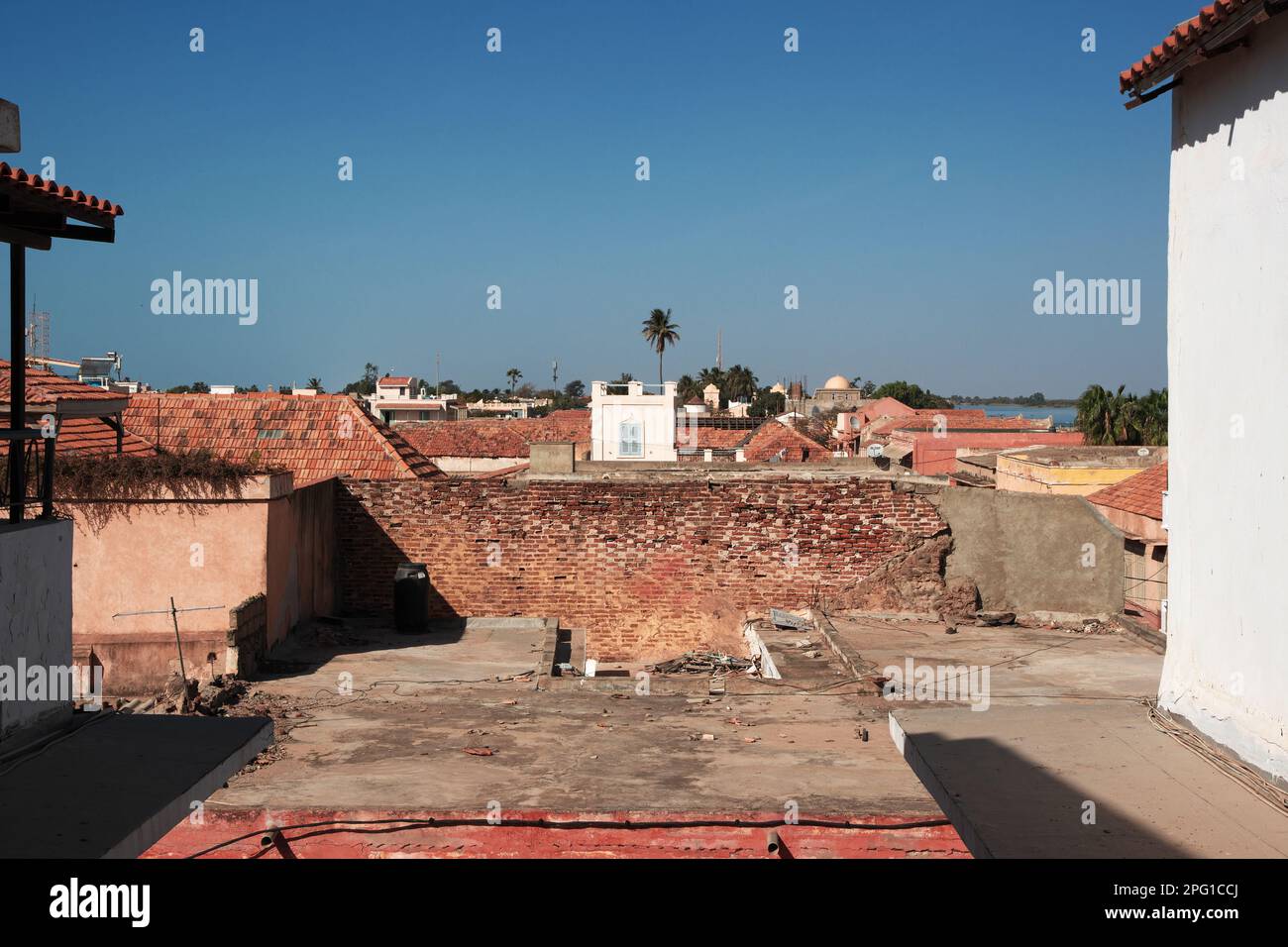 The panoramic view of Saint-Louis, Senegal, West Africa Stock Photo - Alamy